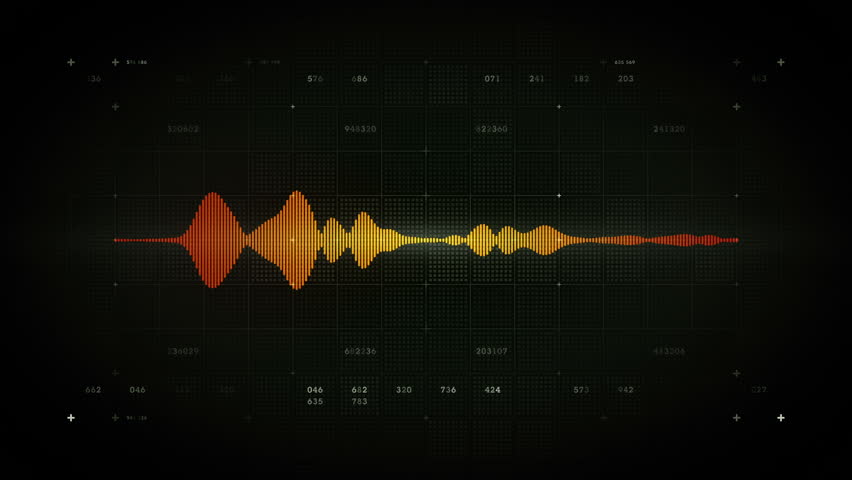 A Visualization of an Audio Stock Footage Video (100% Royalty-free ...