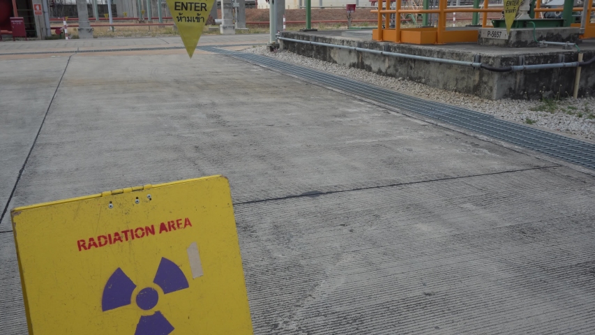 warning signs radiography testing work identify Stock Footage Video ...