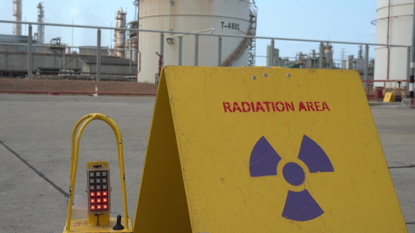 Warning Signs for Radiography Testing Stock Footage Video (100% Royalty ...