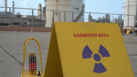 Warning Signs Radiography Testing Work Identify Stock Footage Video ...