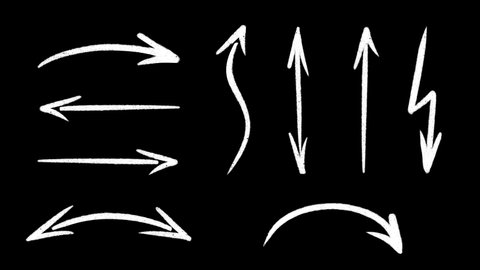 Simplify Icon Set Complex Simple Arrow Stock Vector (Royalty Free ...