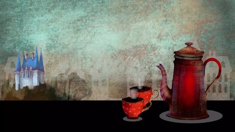 Fairy Tales Animated Screensaver Closed Loop Stock Footage Video (100% ...