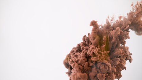 Light Brown Ink Mixing Water After Stock Footage Video (100% Royalty ...