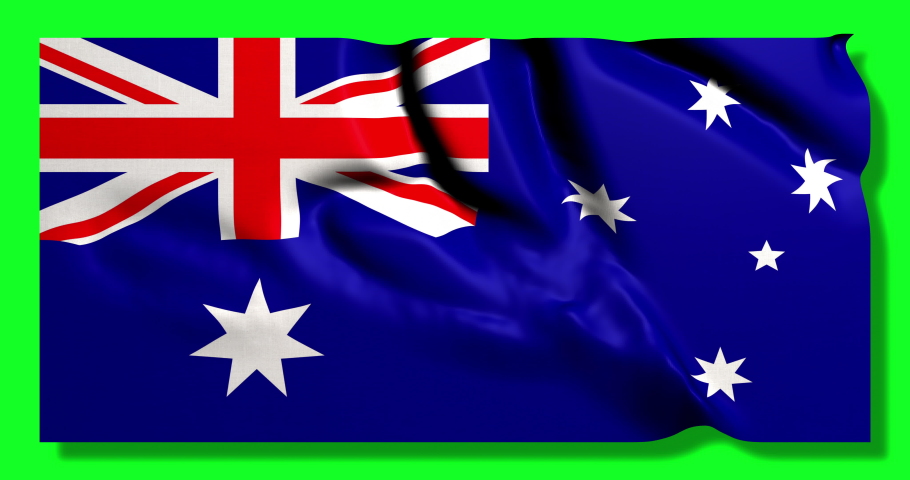 Australia Flag. Australian Flag Waving Stock Footage Video (100% ...