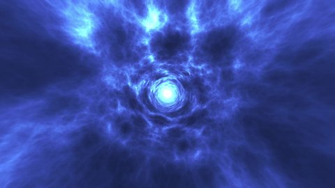 Blue Wormhole Loop Black Hole Animation Stock Footage Video (100% ...
