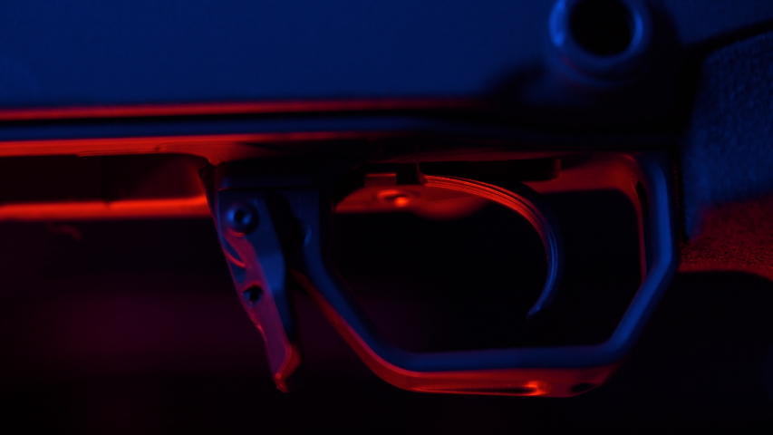 Snipers Finger Pulling the Trigger. Stock Footage Video (100% Royalty ...