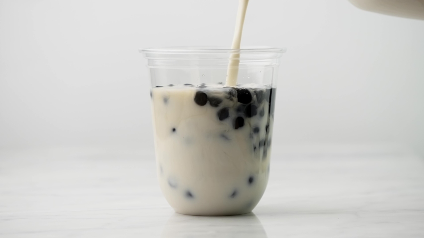Boba tea splash Stock Video Footage - 4K and HD Video Clips | Shutterstock