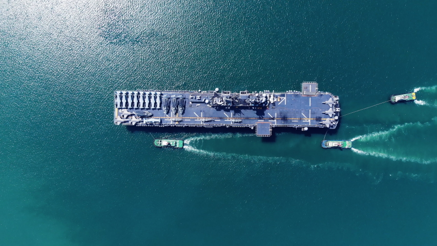 nuclear ship military navy carrier full Stock Footage Video (100% ...