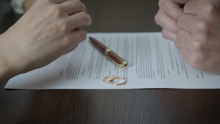 Couple Sign Decree. a Couple Stock Footage Video (100% Royalty-free ...