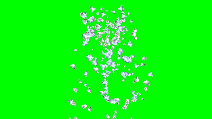 Flight Popcorn On Green Screen Flight Stock Footage Video (100% Royalty ...