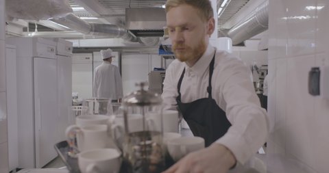 Messy commercial kitchen Stock Video Footage - 4K and HD Video Clips ...