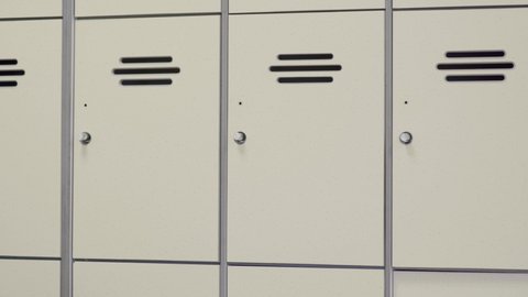 Lockers Cabinets Locker Room School Museum Stock Photo 1608289435 ...