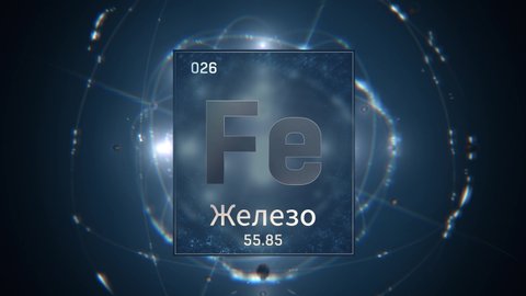 Iron Element 26 Periodic Table Seamlessly Stock Footage Video (100% ...
