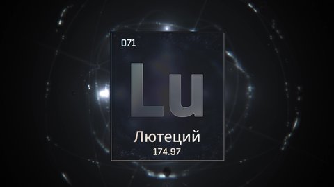 Lutetium Element 71 Periodic Table Seamlessly Stock Footage Video (100% ...