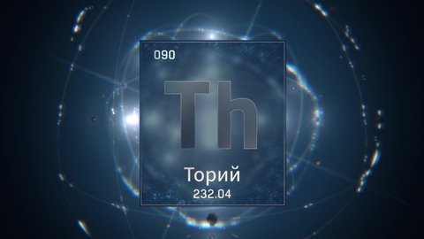 Thorium Element 90 Periodic Table Seamlessly Stock Footage Video (100% ...