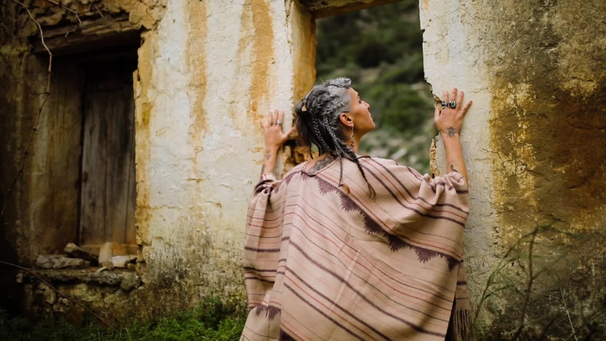 Beautiful woman haunted house Stock Video Footage - 4K and HD Video ...