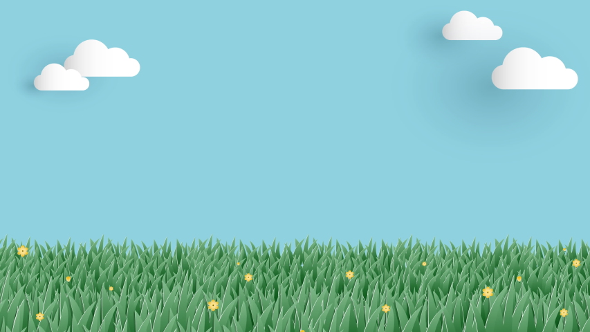 Cute Background Animation Footage Meadow Yellow Stock Footage Video ...