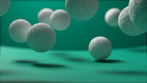 Balls Interesting Texture Bounce On Surface Stock Footage Video (100% ...