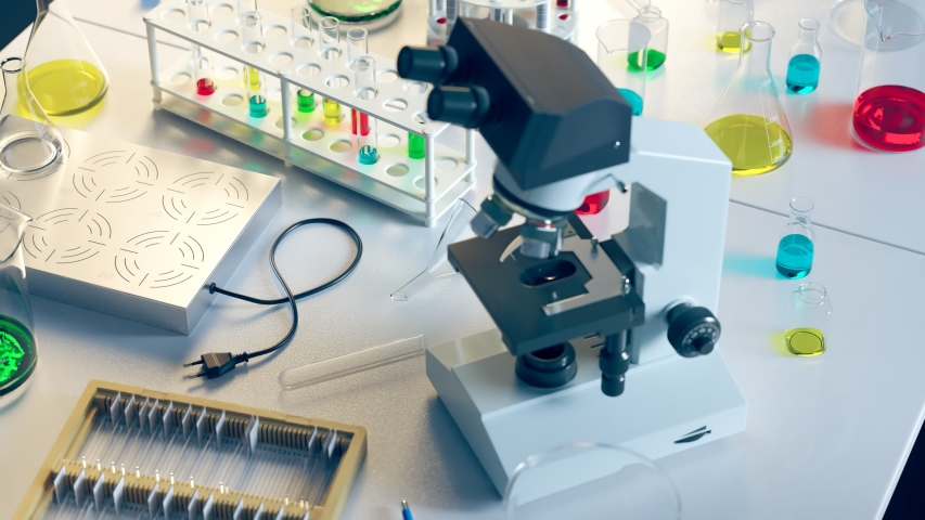 endless animation laboratory stuff side view Stock Footage Video (100% ...