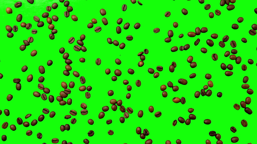 coffee particles' original effect on green Stock Footage Video (100% ...