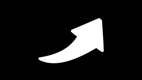 Arrows Direct Symbol Set On Transparent Stock Footage Video (100% ...