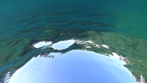Water Surface Ripples Underwater Natural Scene Stock Footage Video (100 ...