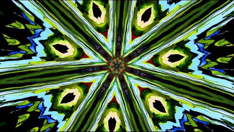 Vj Loop Hypnotic Kaleidoscope Visual Loops Stock Footage Video (100% ...