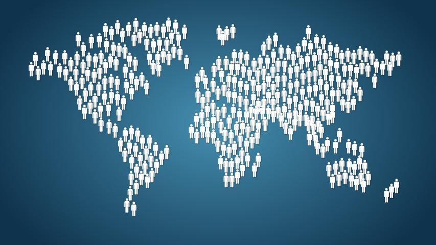 Graphic Showing Overpopulation Around the Stock Footage Video (100% ...