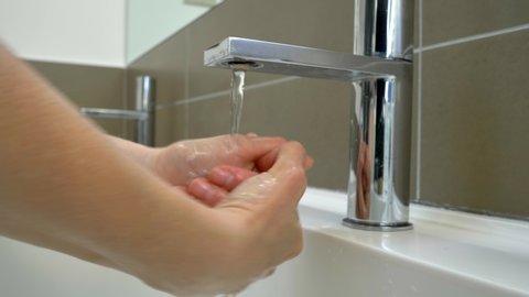 Hand Washing Personal Hygiene Hand Beauty Stock Footage Video (100% ...