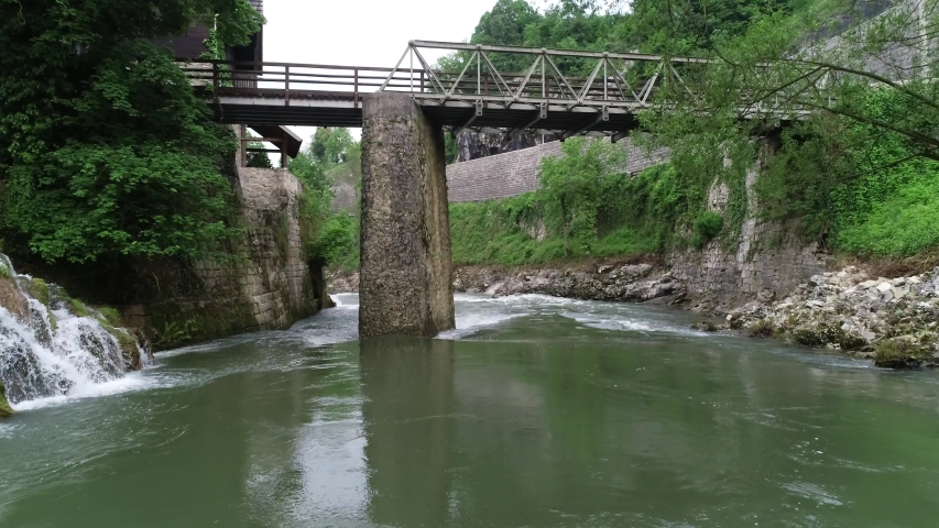 Mills Waterfall with the Mill house image - Free stock photo - Public ...