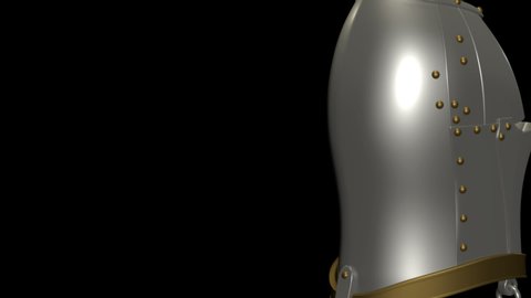 Helmet Transition Medieval Weapon 3d Animation Stock Footage Video (100 ...