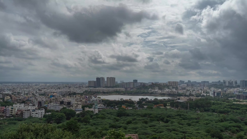 Hyderabad City View from a Stock Footage Video (100% Royalty-free ...