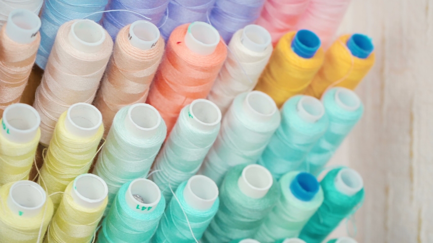 Bright Multi-colored sewing threads image - Free stock photo - Public ...
