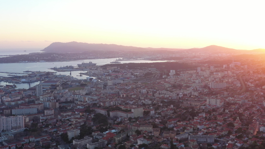 The Harbour at Sunset in Toulon, France image - Free stock photo ...