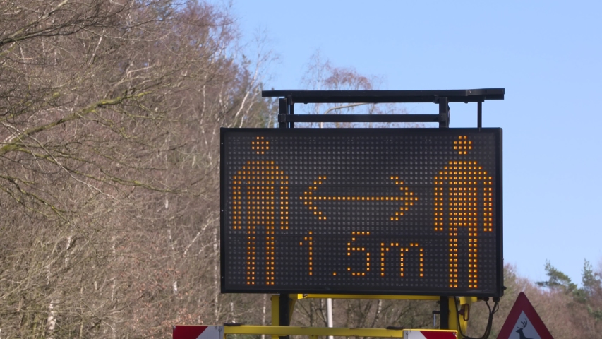 portable changeable message signs pcms - Stock Footage Video (100% ...