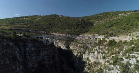 Large Bridge Across Gorges Du Verdon Stock Footage Video (100% Royalty ...
