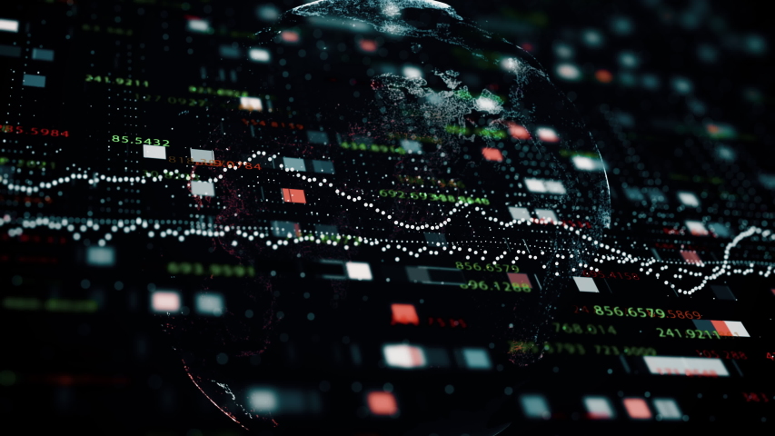 Animation of Volatile Charts and Stock Footage Video (100% Royalty-free ...