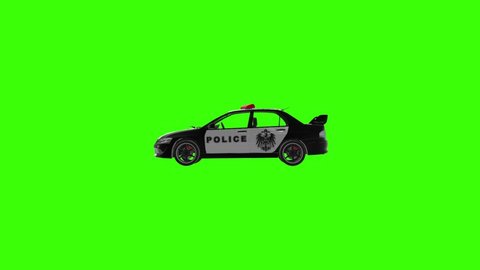Green Screen Police Car Animation Stock Footage Video (100% Royalty ...