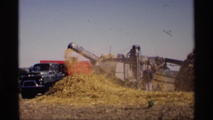 jordan minnesota-1969 hay being shredded industrial Stock Footage Video ...