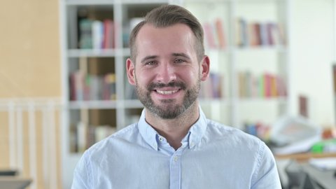 Portrait Young Man Yes Sign By Stock Footage Video (100% Royalty-free ...