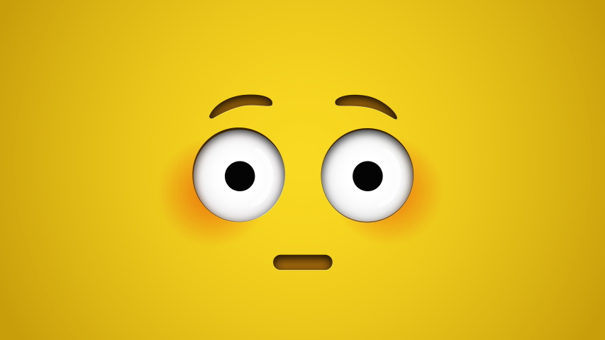 animated colorful looping flushed face emoji: วิดีโอสต็อก (ปลอดค่า ...