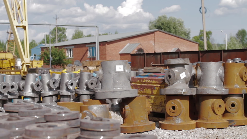 oil gas wellhead tree equipment production Stock Footage Video (100% ...