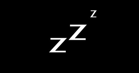 4k Animation Sleeping Zzz Night Mode Stock Footage Video (100% Royalty ...