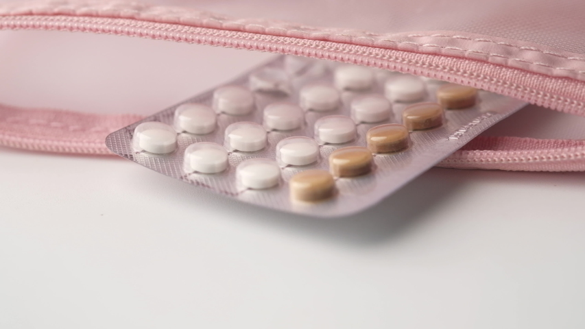 close birth control pills pill box Stock Footage Video (100% Royalty ...