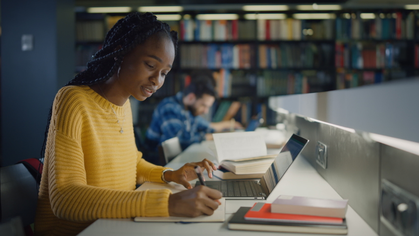 University Library: Gifted Beautiful Black Stock Footage Video (100% ...