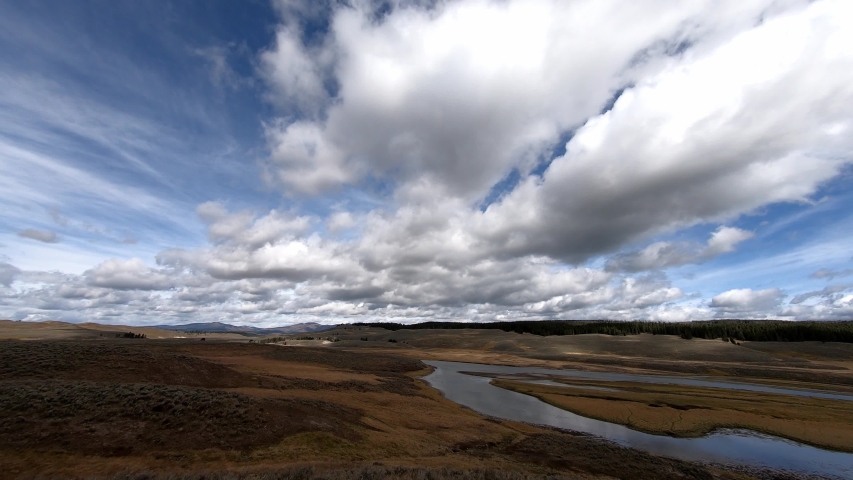 Yellowstone River valley and landscape image - Free stock photo ...