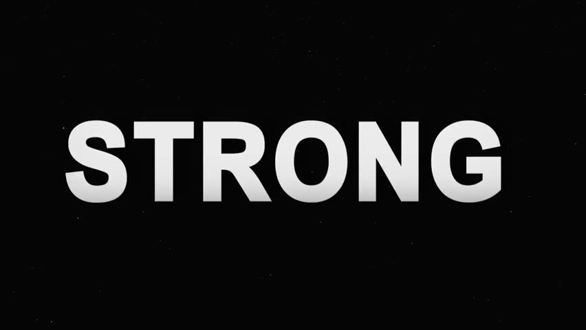 motivational animation text strong inpired intro Stock Footage Video ...