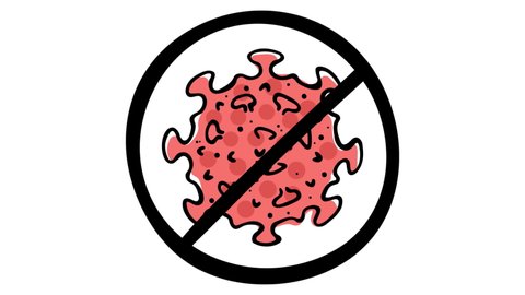 Easy Movement Crossed Virus Animation Vector Stock Footage Video (100% ...