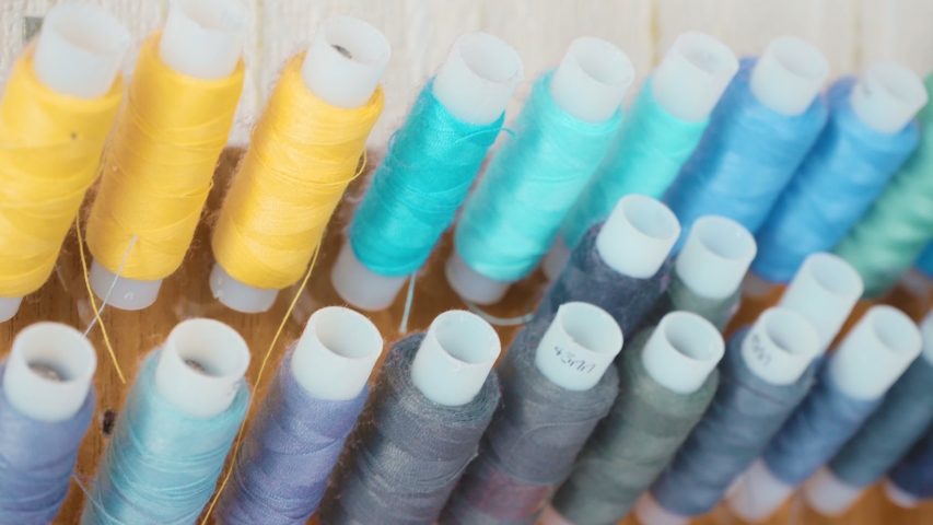 Bright Multi-colored sewing threads image - Free stock photo - Public ...