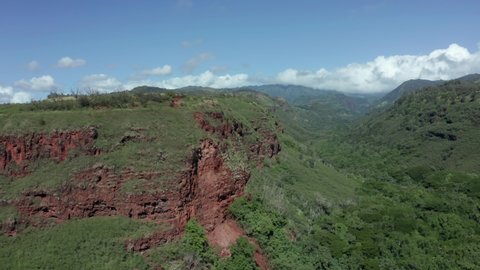 Kauai Nature Attraction Hanapepe Valley Lookout Stock Footage Video ...